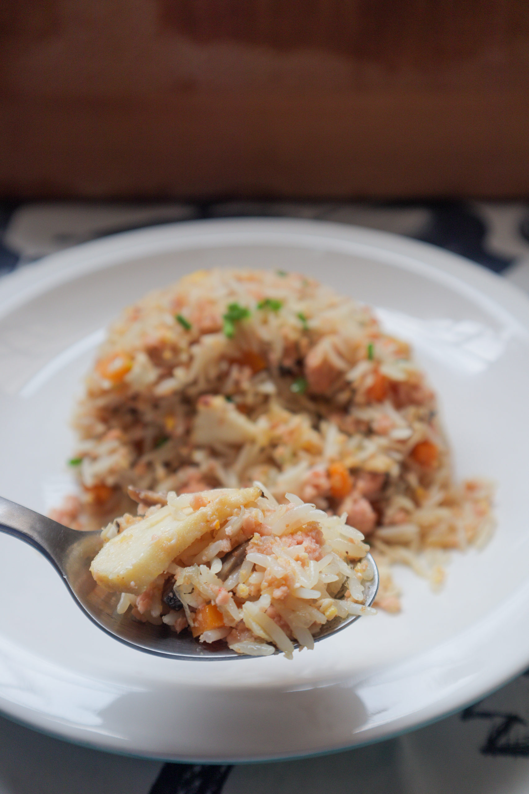 Luncheon meat fried rice [Recipe] - Thokohmakan