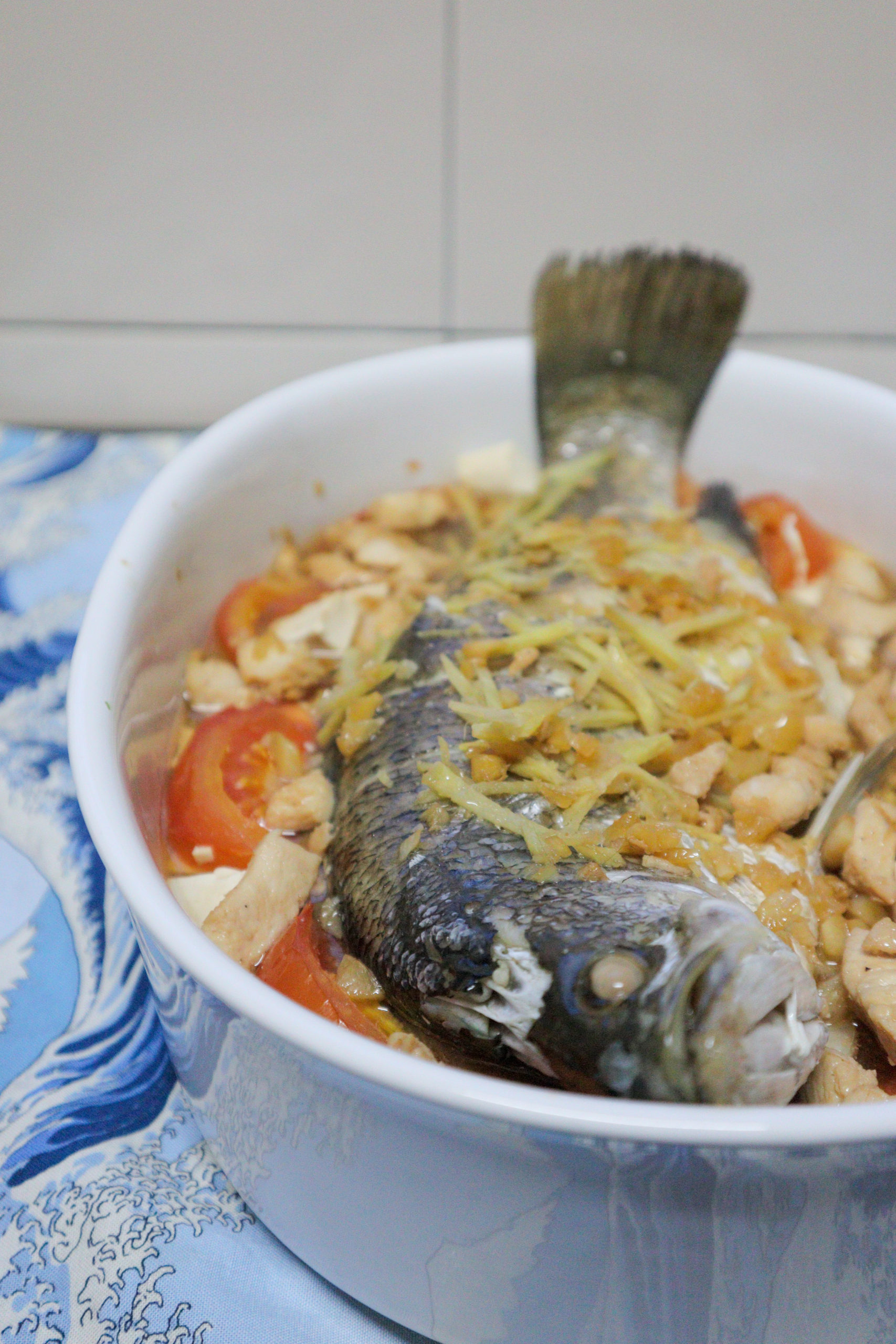 Kung Chew steamed fish [Recipe] - Thokohmakan