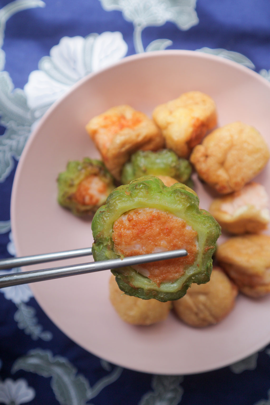 Prawn paste tofu puffs [Recipe] - Thokohmakan