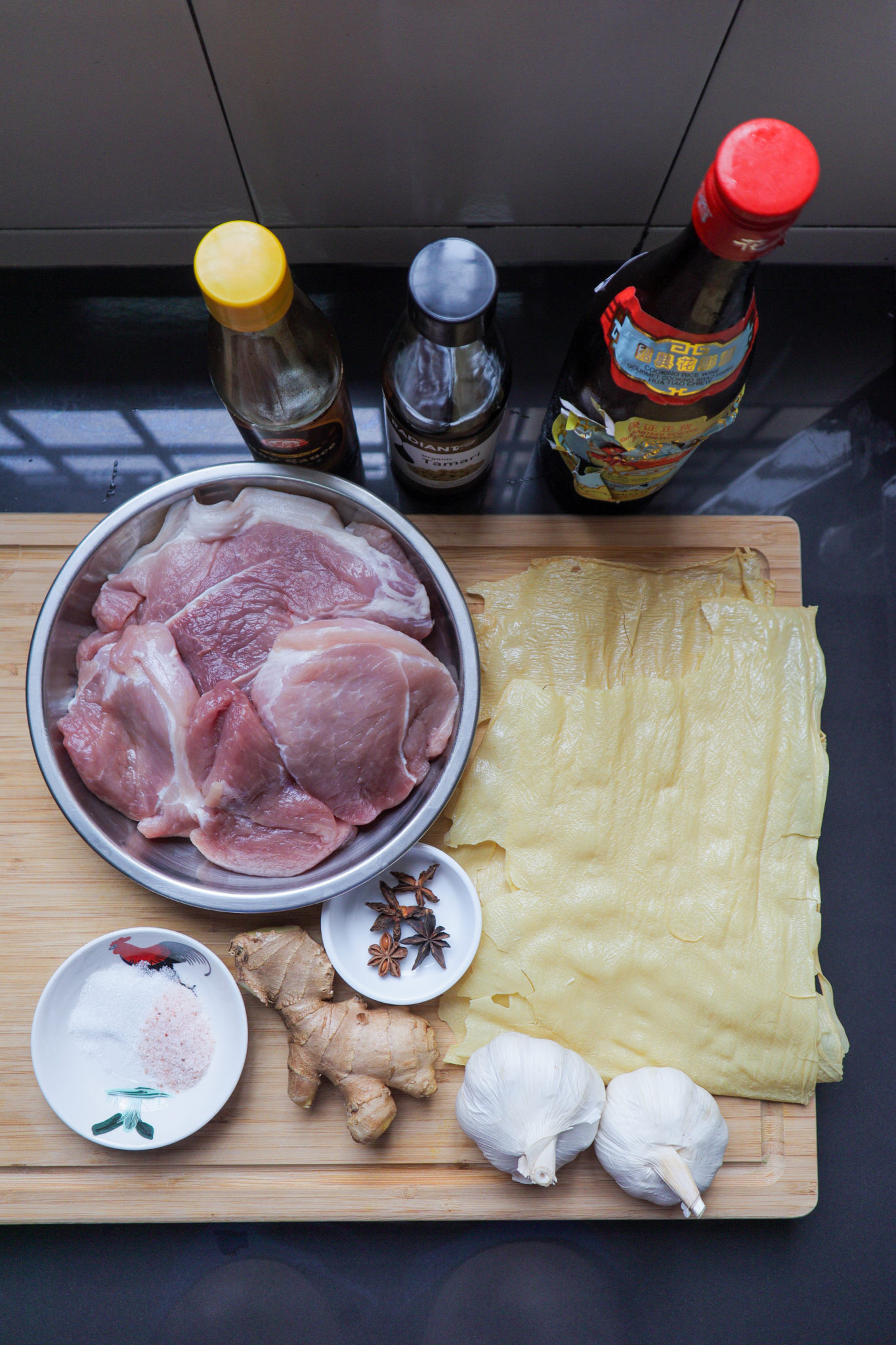 Braised pork with fu chuk [Pressure Cooker Recipe] - Thokohmakan