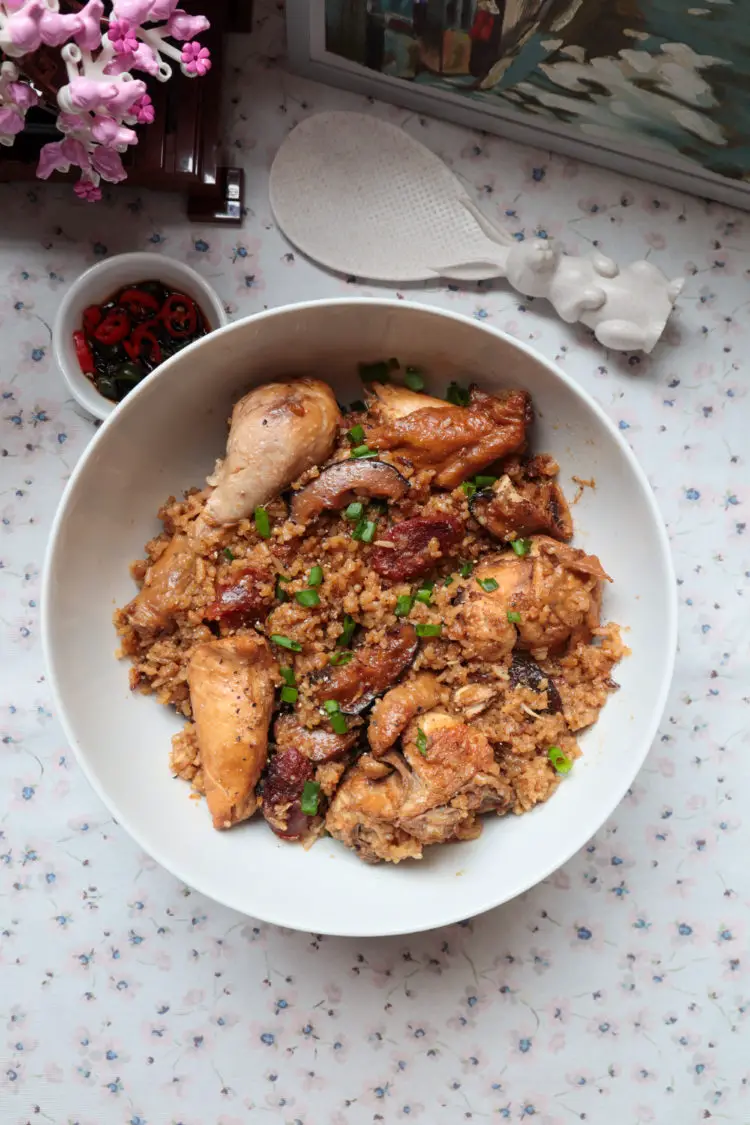 Claypot chicken rice [Pressure cooker recipe] - Thokohmakan