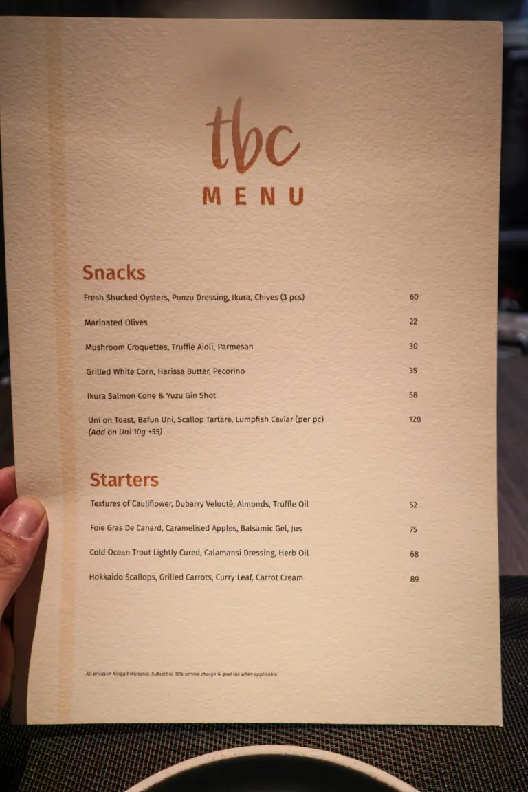 TBC Restaurant, TTDI - Thokohmakan