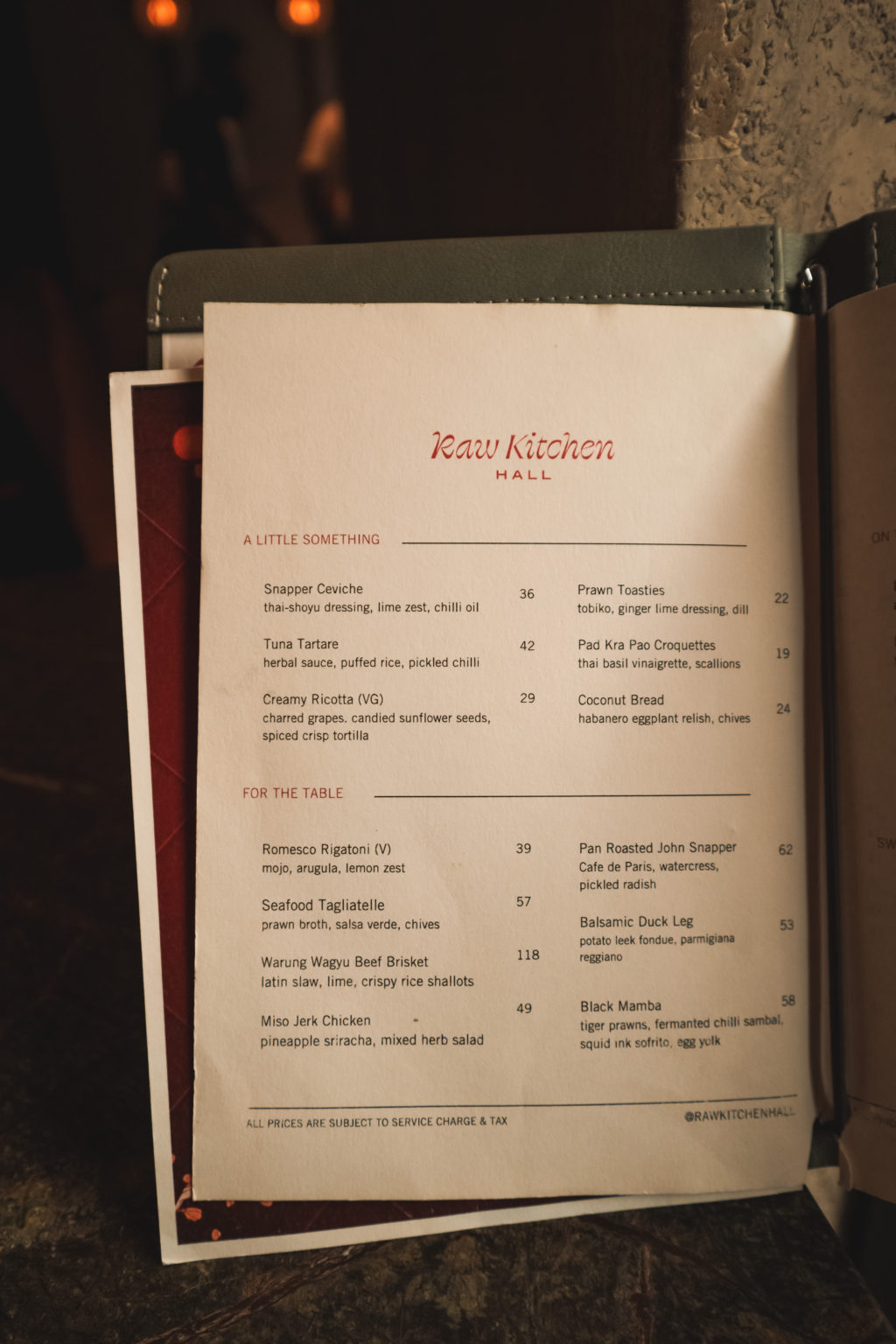 Raw Kitchen Hall, Tun HS Lee - Thokohmakan