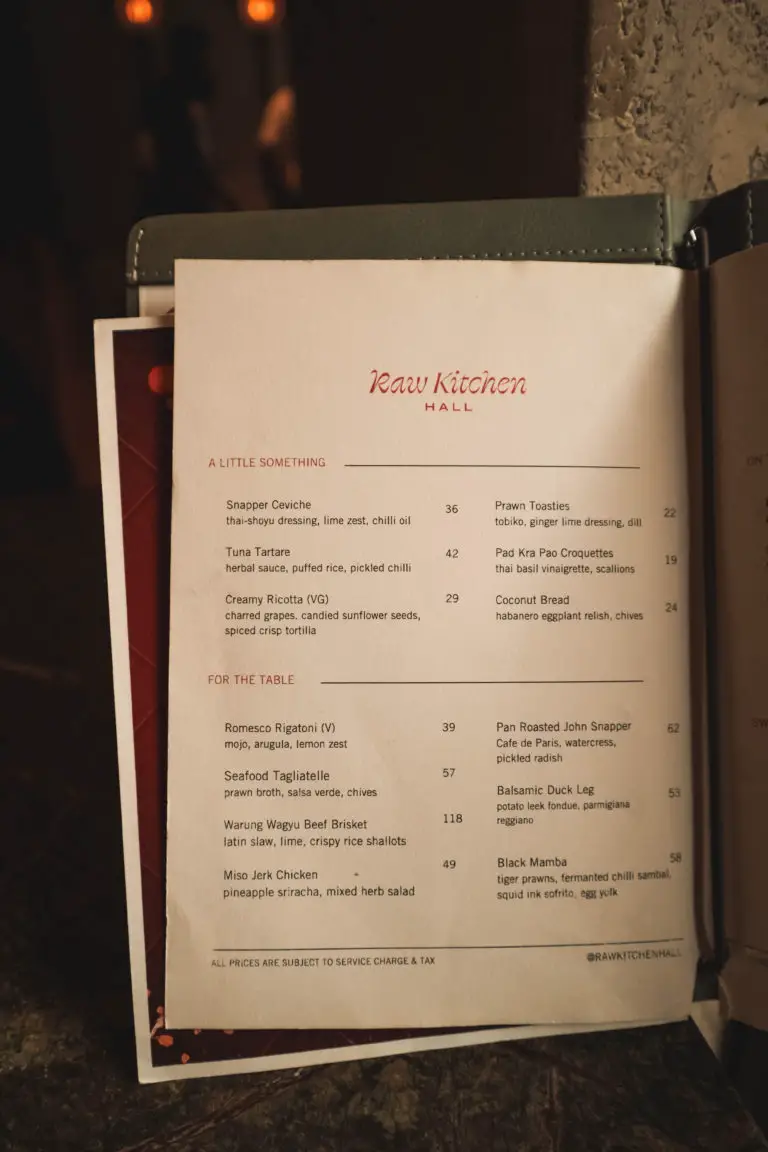 Raw Kitchen Hall, Tun HS Lee - Thokohmakan