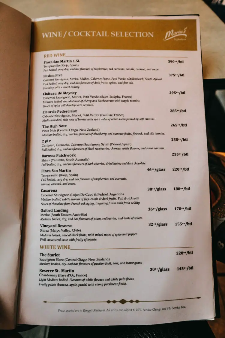 Maria’s Signature, KLCC Suria - Thokohmakan