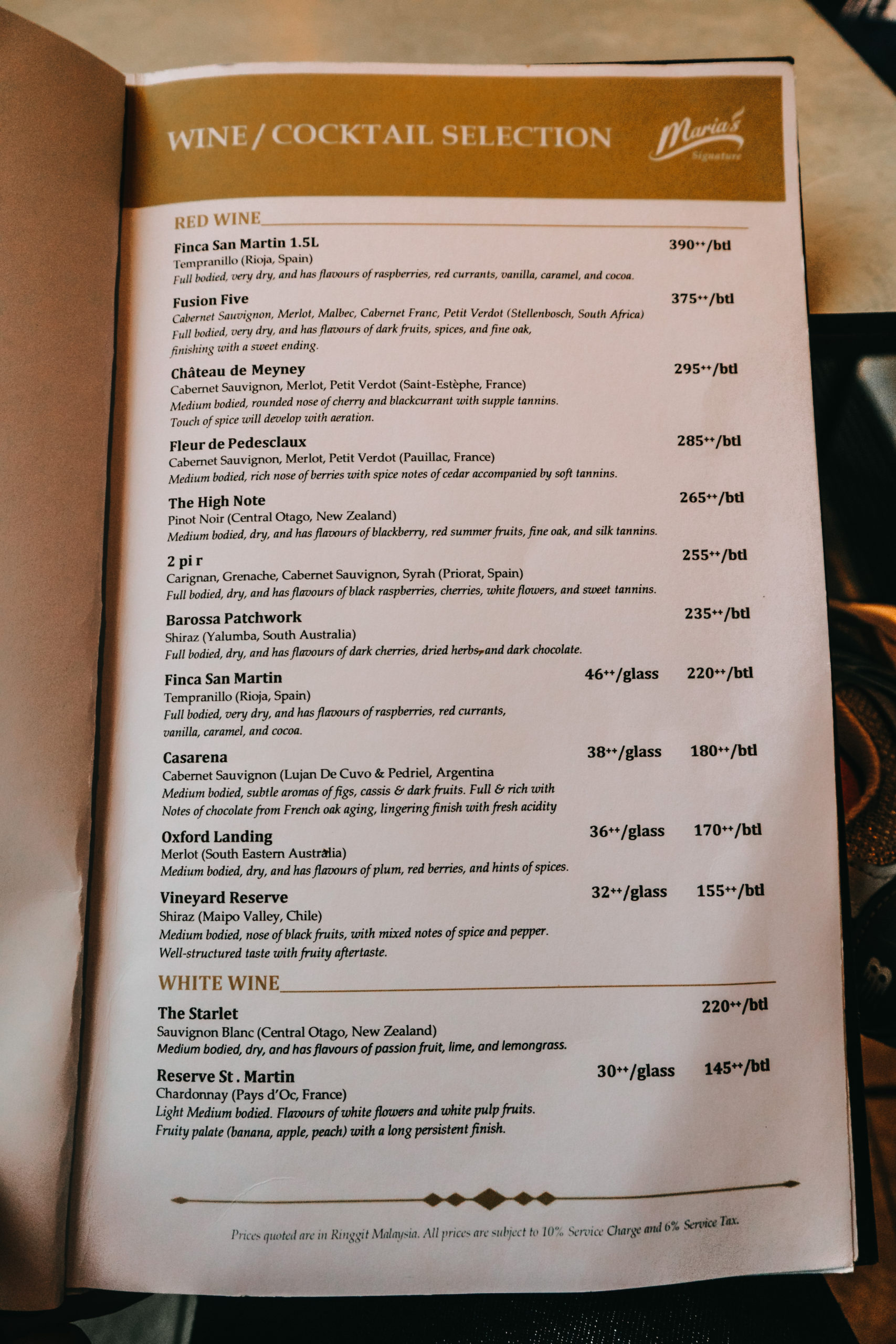 Maria’s Signature, KLCC Suria - Thokohmakan