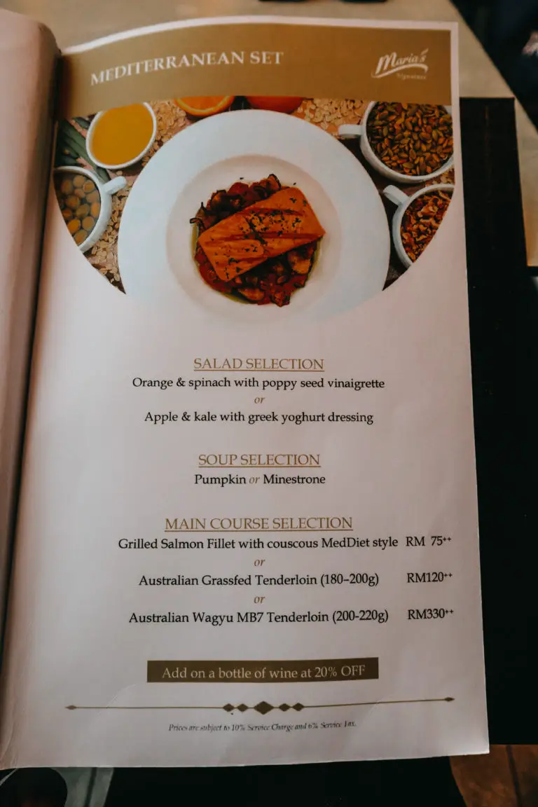 Maria’s Signature, KLCC Suria - Thokohmakan