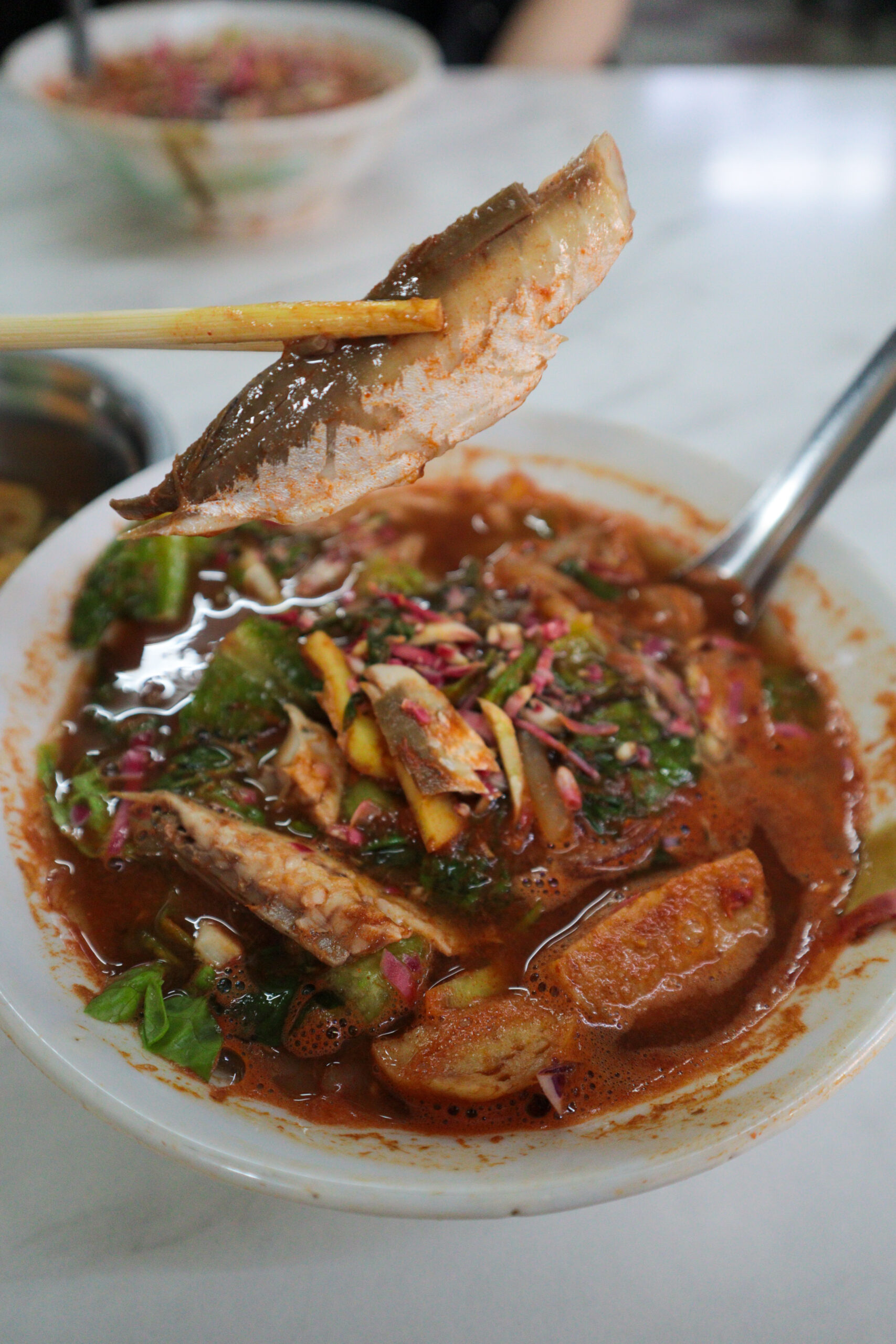 Farlim Shell Station Laksa Cafe, Penang - Thokohmakan