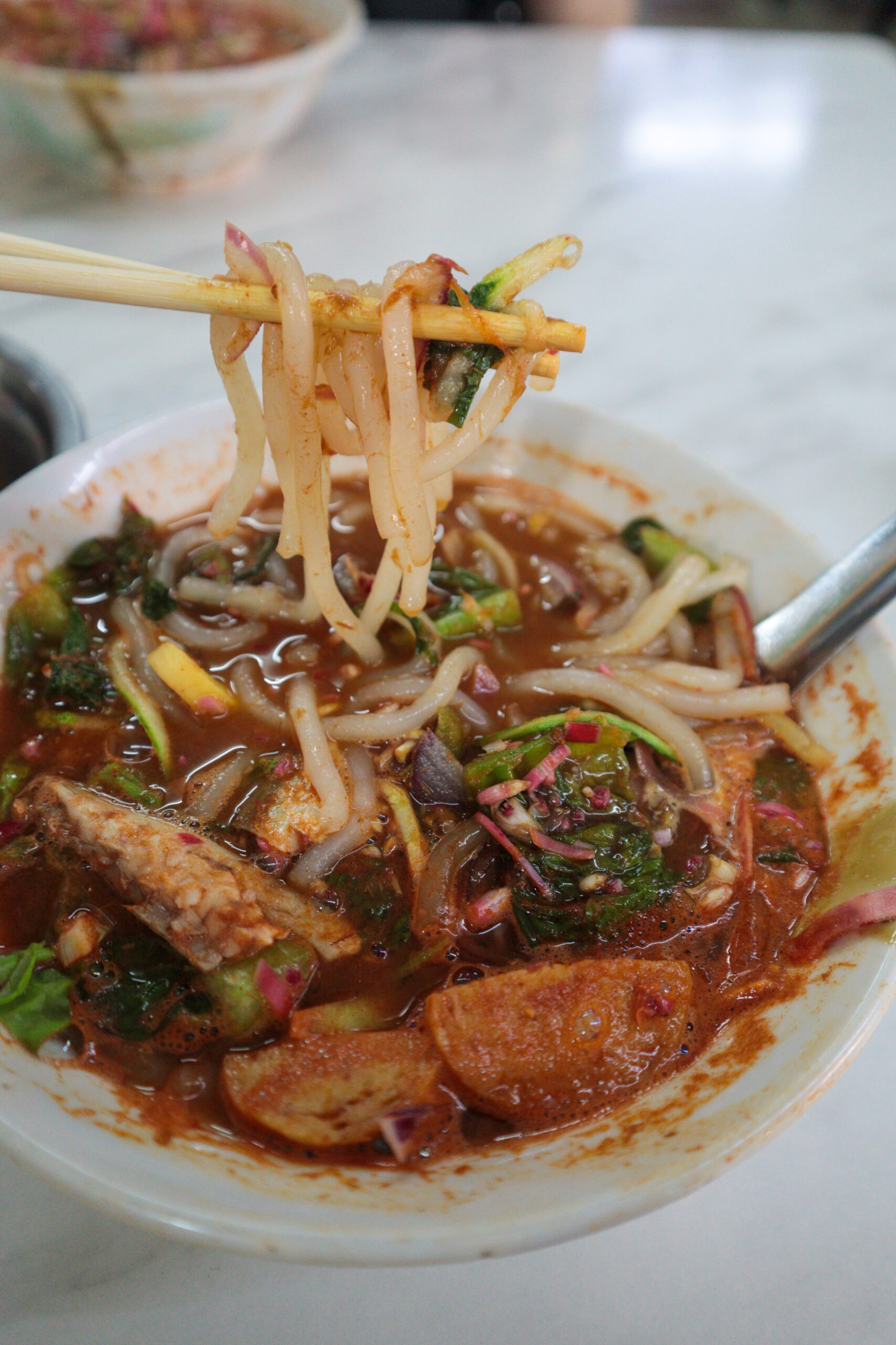 Farlim Shell Station Laksa Cafe, Penang - Thokohmakan